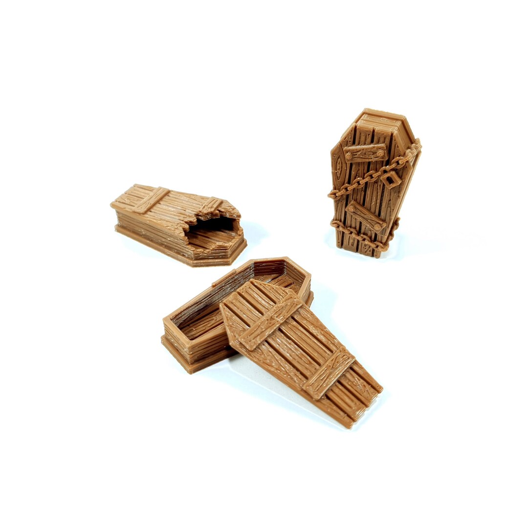 Tabletop Terrain Coffins | 28mm Fantasy Scenery for Dnd, RPG and ...