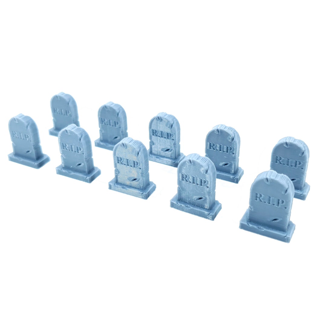 Tabletop Terrain Gravestone RIP ×10 | 28mm Fantasy Scenery for Dnd, RPG ...