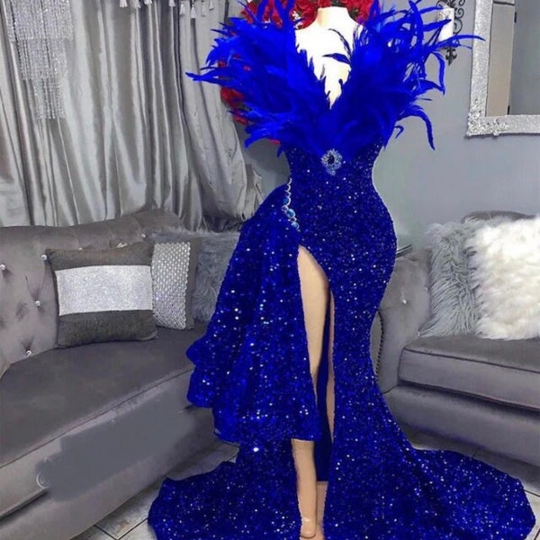 Royal Blue Wedding Dress - Etsy