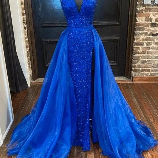 Royal Blue Wedding Dress - Etsy