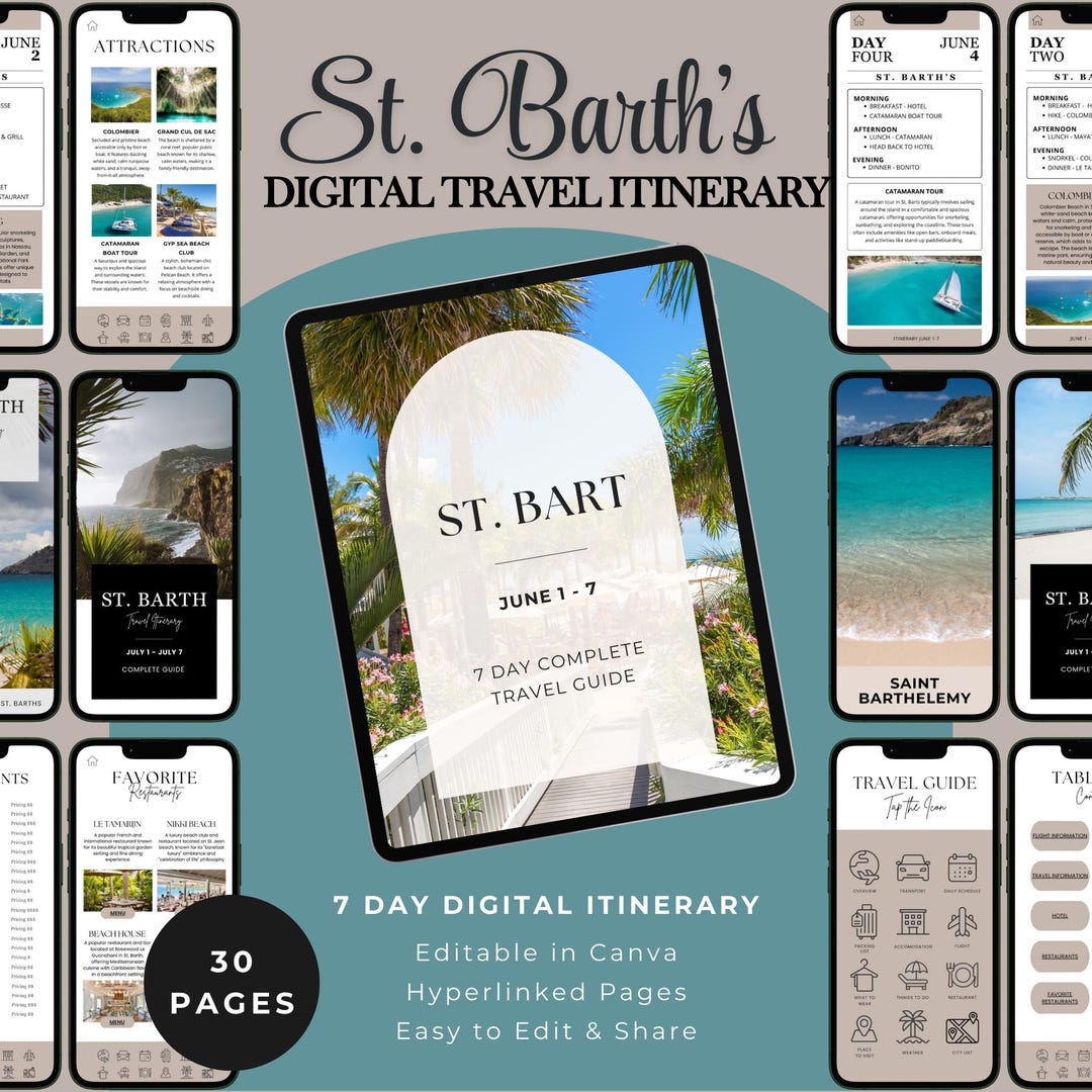 St. Barth’s Island Travel Itinerary L St. Bart’s Honeymoon Itinerary ...