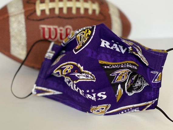 3D & Pleated Baltimore Ravens Football Mask. Adult Teen | Etsy