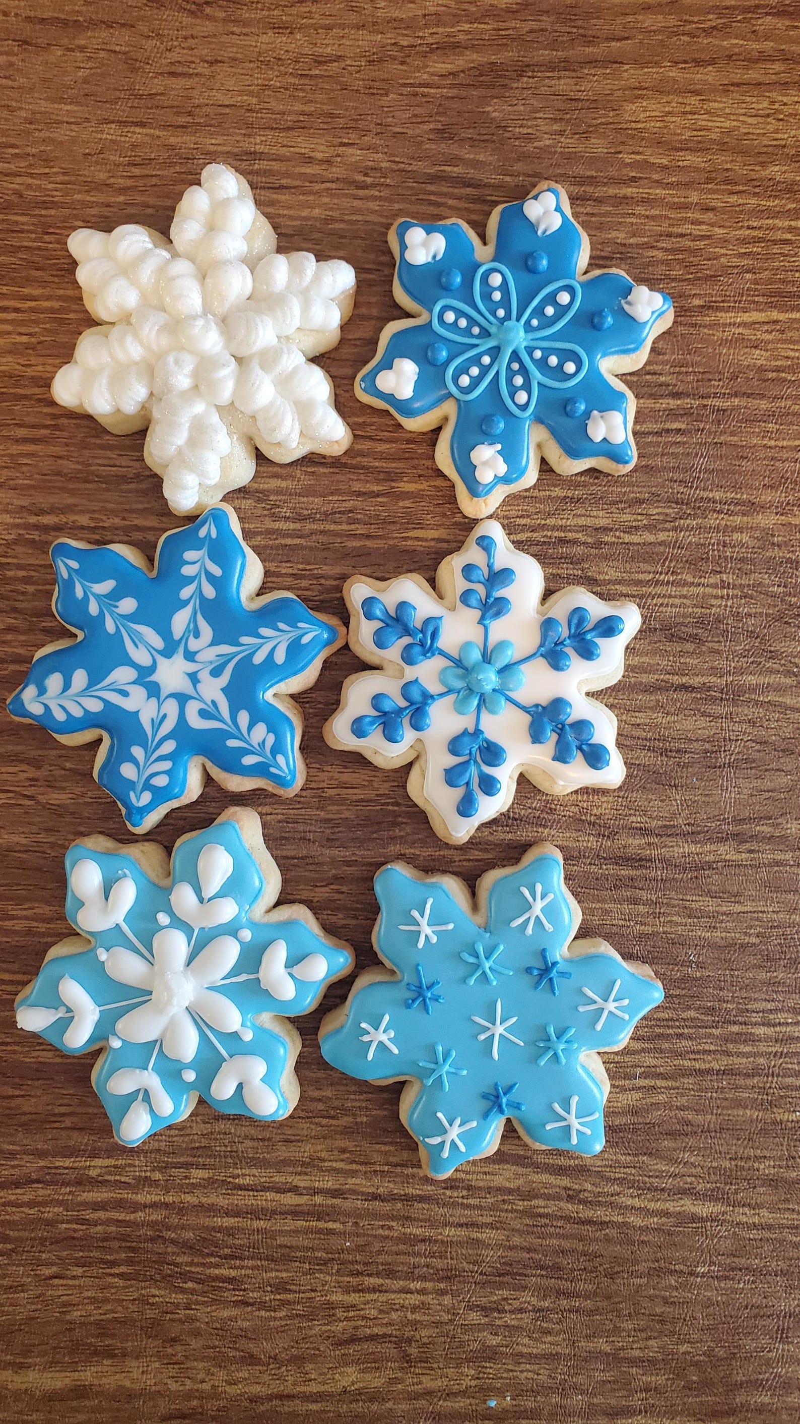 18 Snowflake Royal Icing Vanilla Sugar Cookies: Party Favors - Etsy