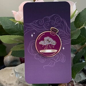Rain Potion Hard Enamel Pin - Magical Fantasy Rain Witch Theme Lapel ...