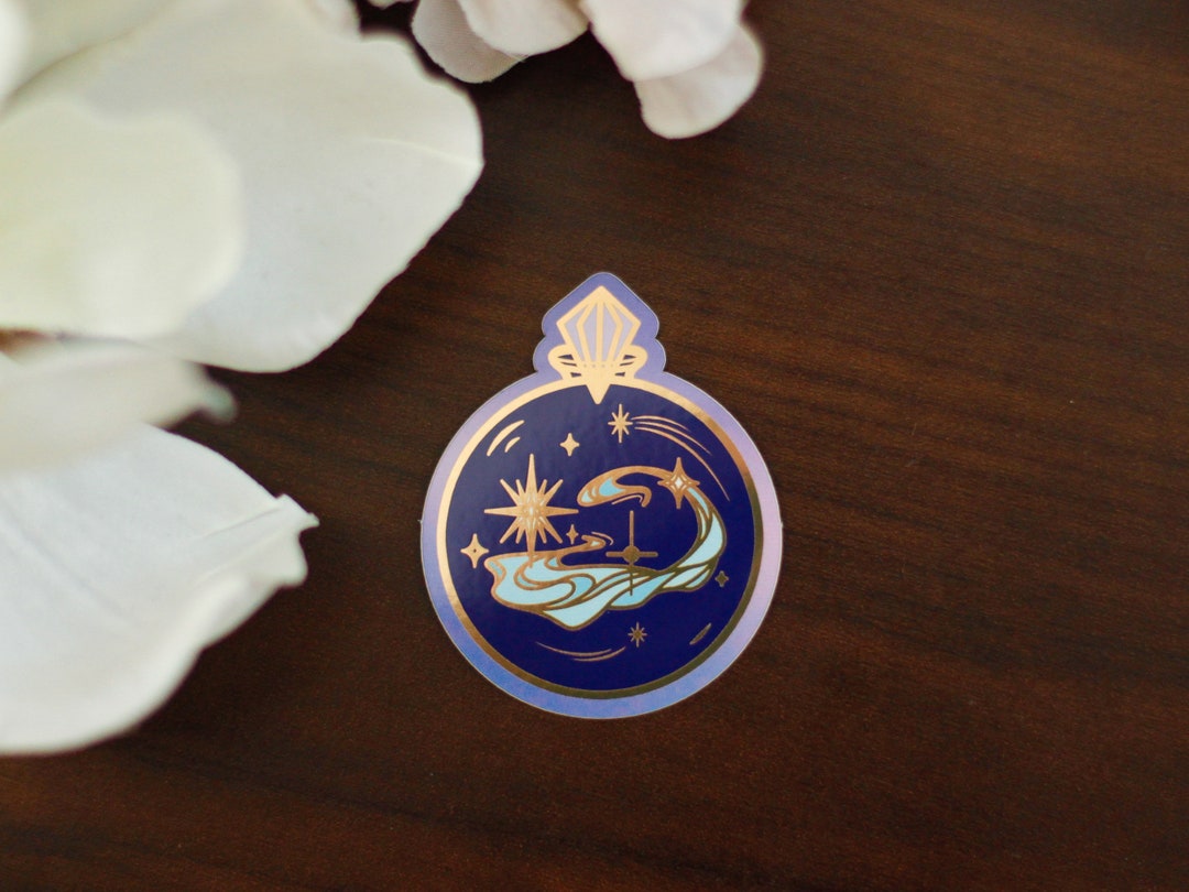 Celestial Garden Starlight Potion Die Cut Gold Mirror Effect Sticker - Potion Die Cut Sticker ...