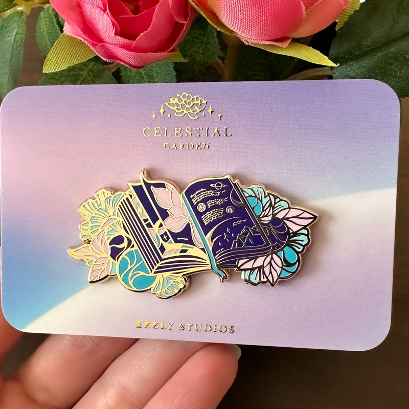 Book Enamel Pins - Etsy
