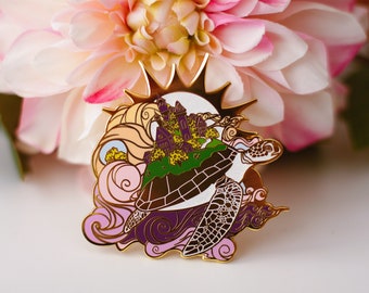 Gold Ocean of Sky Floating Islands Hard Enamel Mini Pin Set | Etsy