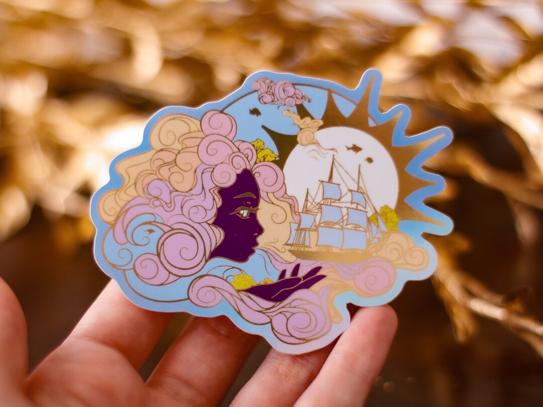 An Ocean of Sky Wind Goddess Day Version Die Cut Gold Mirror Effect ...