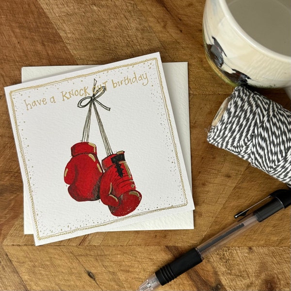 Boxing Birthday Card - Etsy