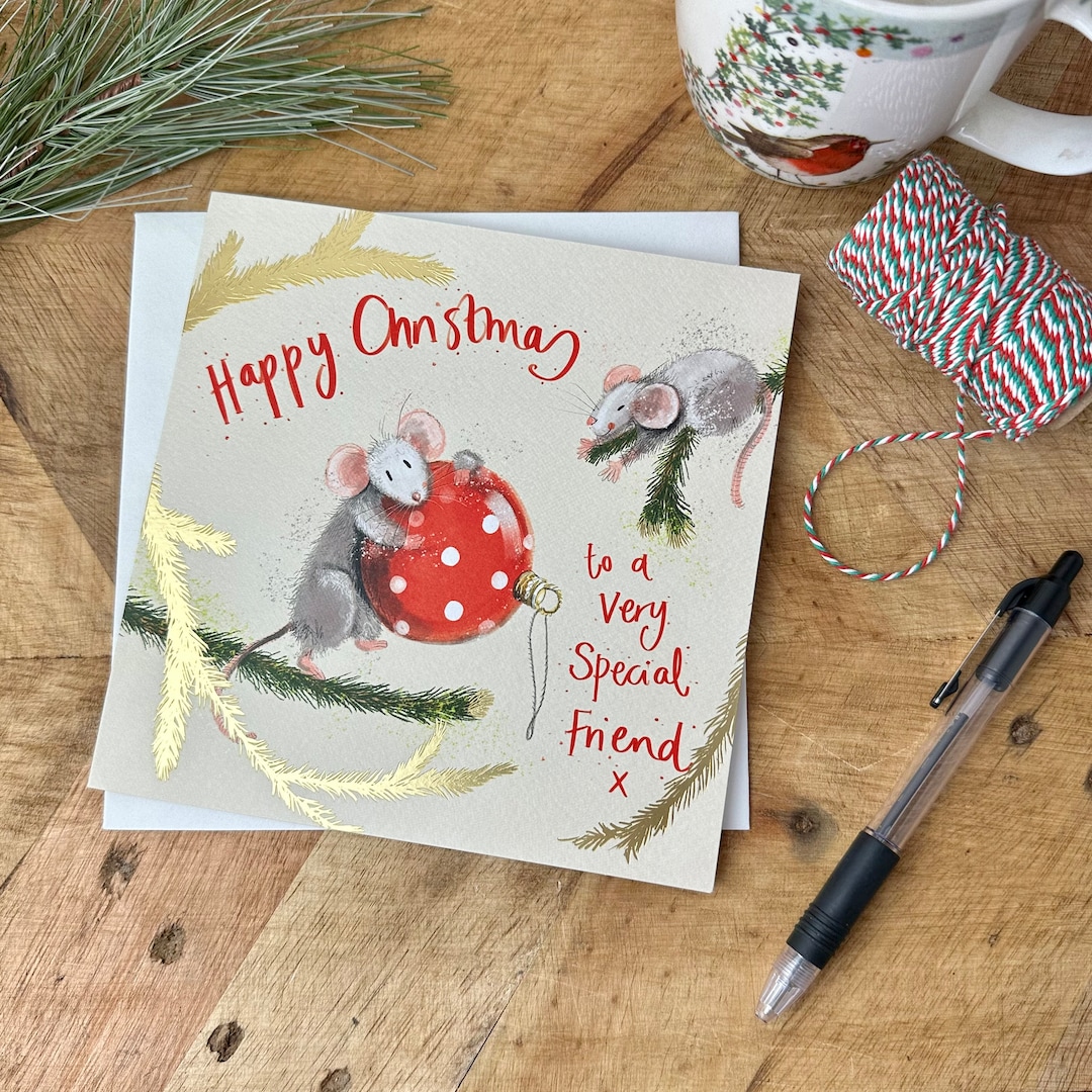 Happy Christmas to a Very Special Friend Christmas Card - Etsy