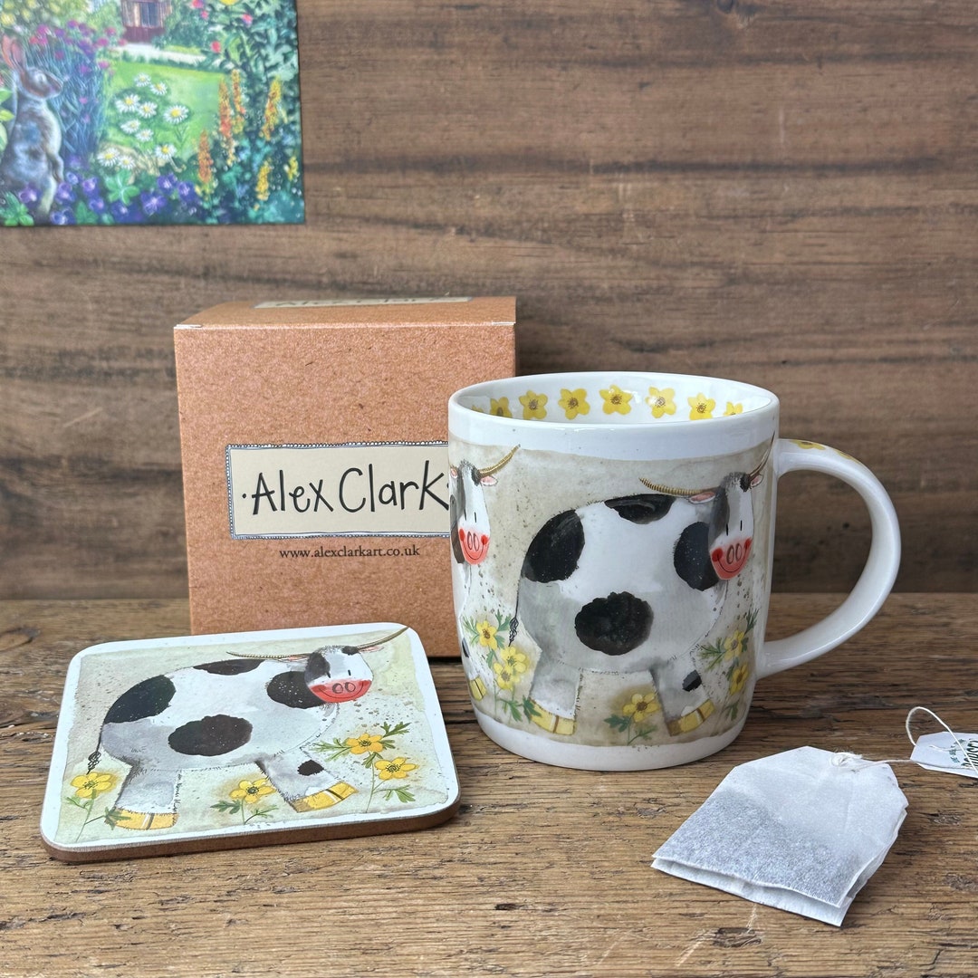 Dorothy the Cow Mug and Coaster Gift Set - Daisyfield Farm Range - Etsy