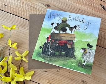 Farmer Birthday Card | Etsy