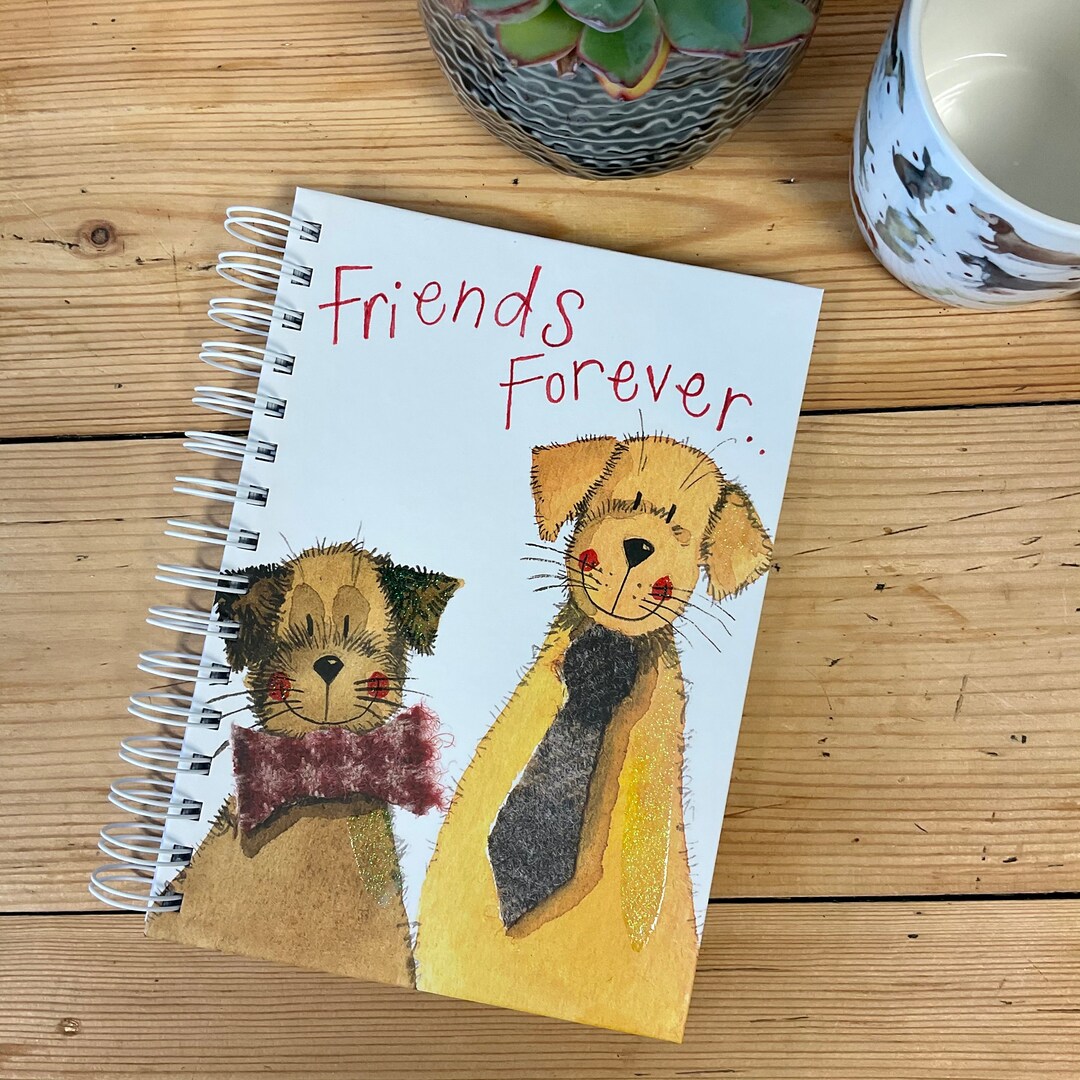 Forever Friends Dog Spiral Journal - Etsy