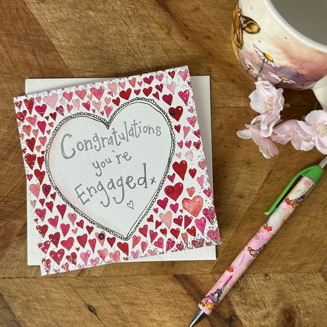 Congratulations Youre Engaged Little Foil Card - Etsy