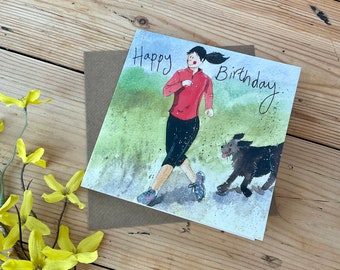 Runner Birthday Card | Etsy