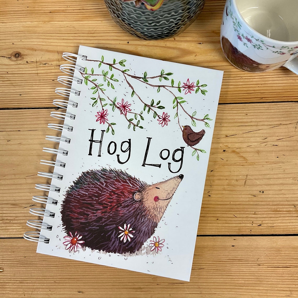 Hog Log Hedgehog Spiral Journal - Etsy