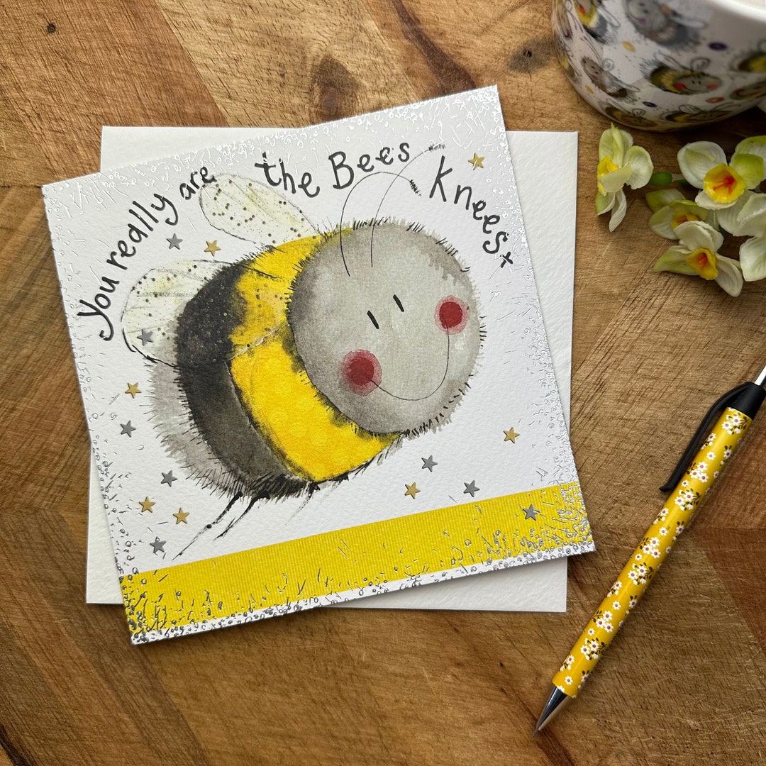 You Really Are the Bee Knees Foil Card - Etsy