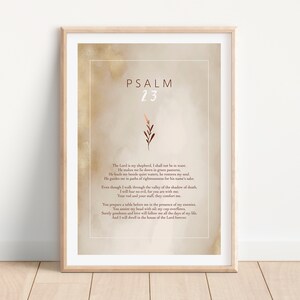 Psalm 23 Wall Art: Modern Christian Artwork (digital Download) - Etsy