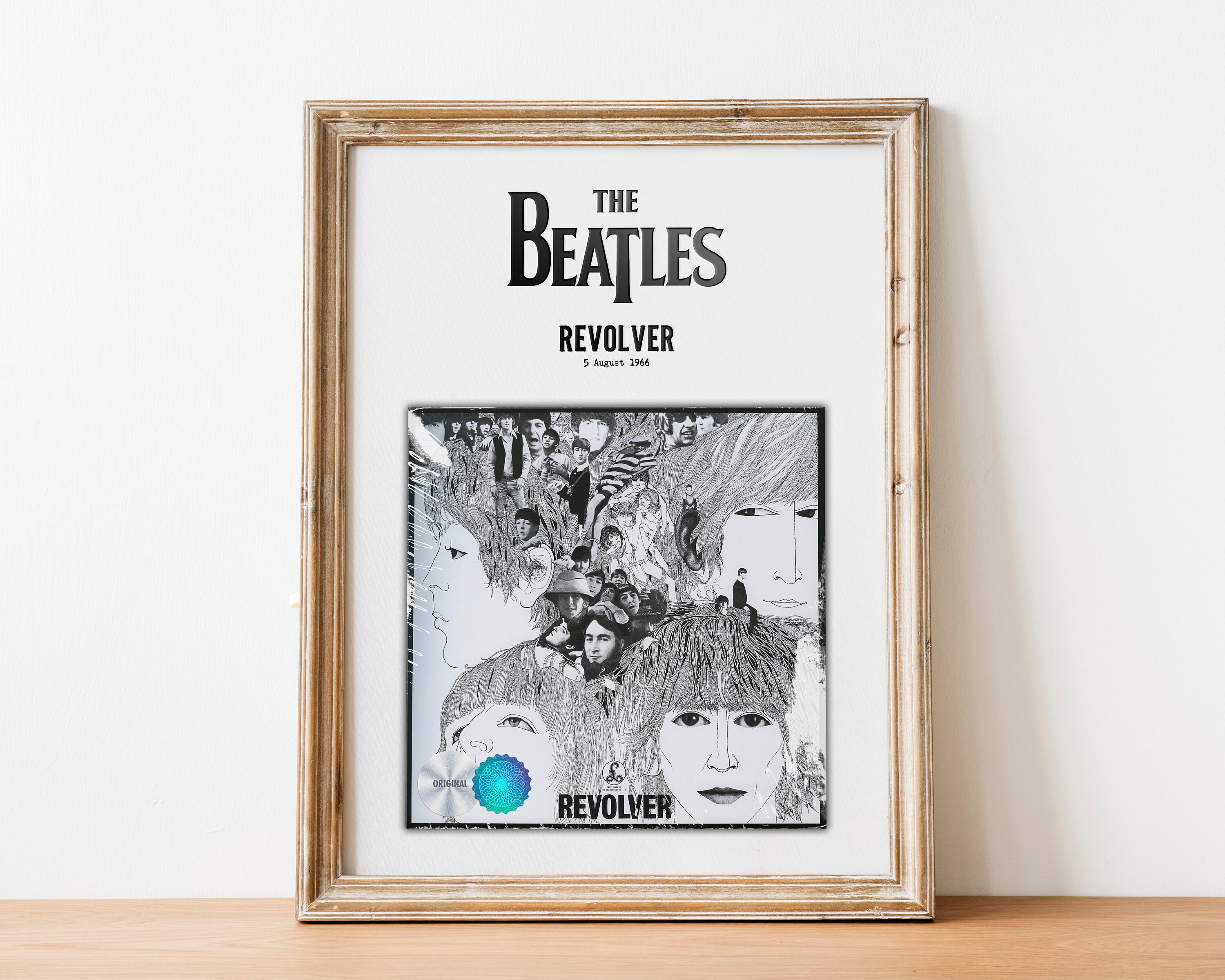 The Beatles Revolver Vinyl Cover The Beatles Poster Etsy