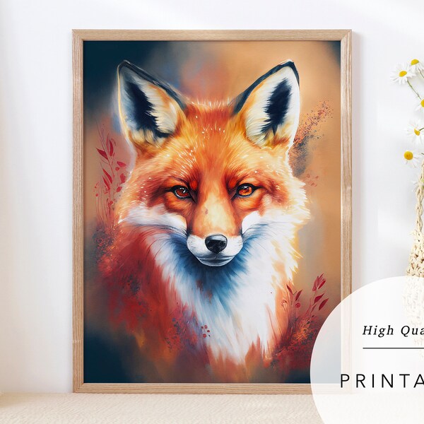 Fox Painting - Etsy