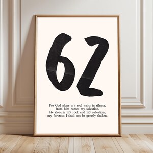 Psalm 62 Art Print: Modern Christian Wall Decor (digital Download) - Etsy