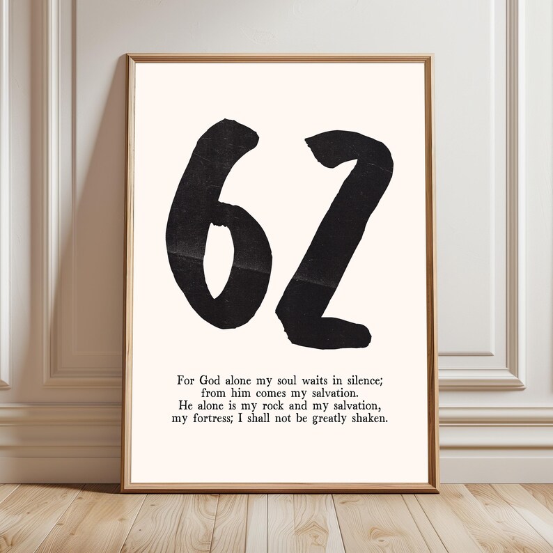 Psalm 62 Art Print: Modern Christian Wall Decor (digital Download) - Etsy
