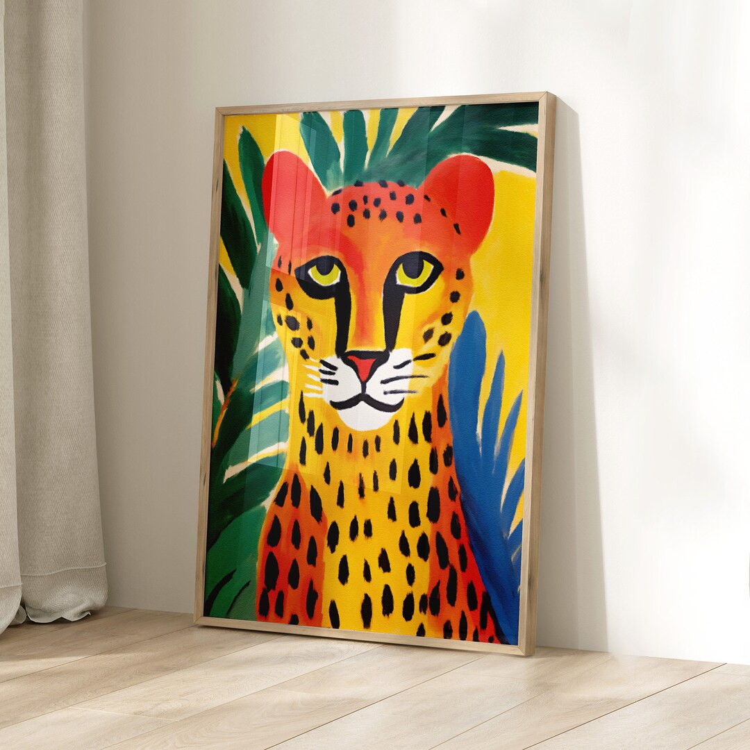 Cheetah Print, Watercolor Leopard Art Print, Boho Home Decor, Nursery ...