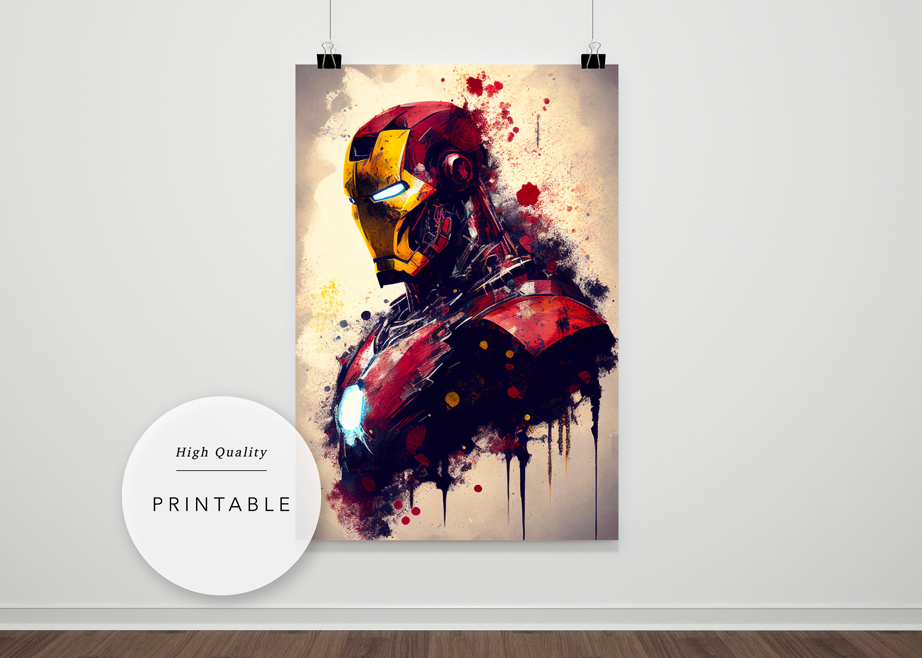 Iron.M.a.n Marvel Film Cadeau Pour Les Fans Poster Conçu & Vendu Par ...