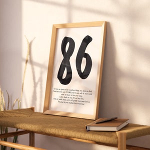 Psalm 86 Art Print: Modern Christian Wall Decor (digital Download) - Etsy
