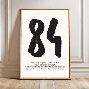 Psalm 84 Wall Art: Modern Christian Artwork (digital Download) - Etsy