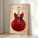 Electric Guitar Blueprint | Gibson ES-335 | Music Instrument Patent ...