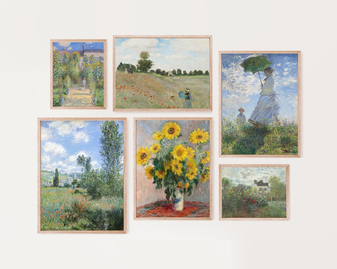 Claude Monet Vintage Painting Set: 54 Digital Art Prints (digital ...