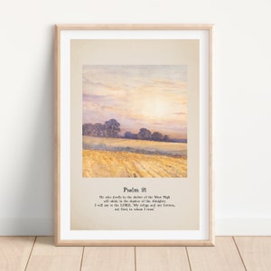 Psalm 91 | psalm 91 Wall Art | Biblical Art, Modern Catholic Art ...