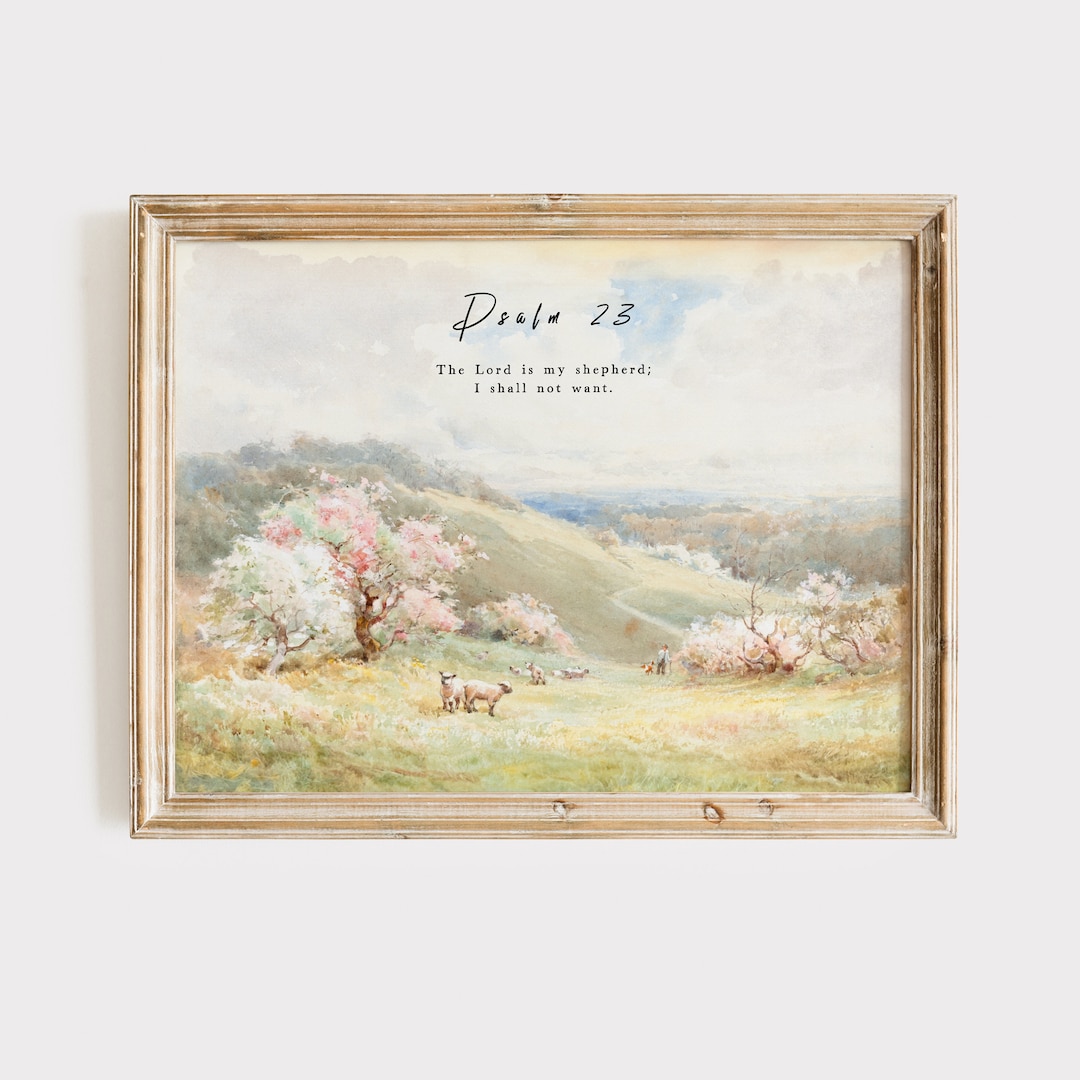 Psalm 23 | psalm 23 Wall Art | Biblical Art, Modern Catholic Art ...