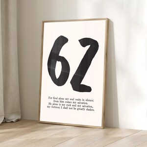 Psalm 62 Art Print: Modern Christian Wall Decor (digital Download) - Etsy