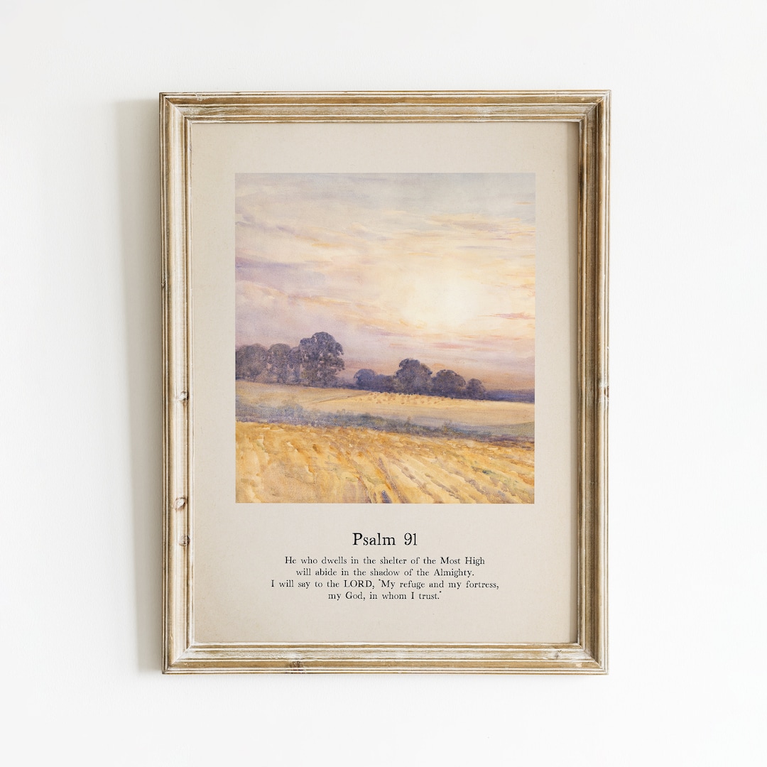 Psalm 91 | psalm 91 Wall Art | Biblical Art, Modern Catholic Art ...
