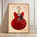 Electric Guitar Blueprint | Gibson ES-335 | Music Instrument Patent ...