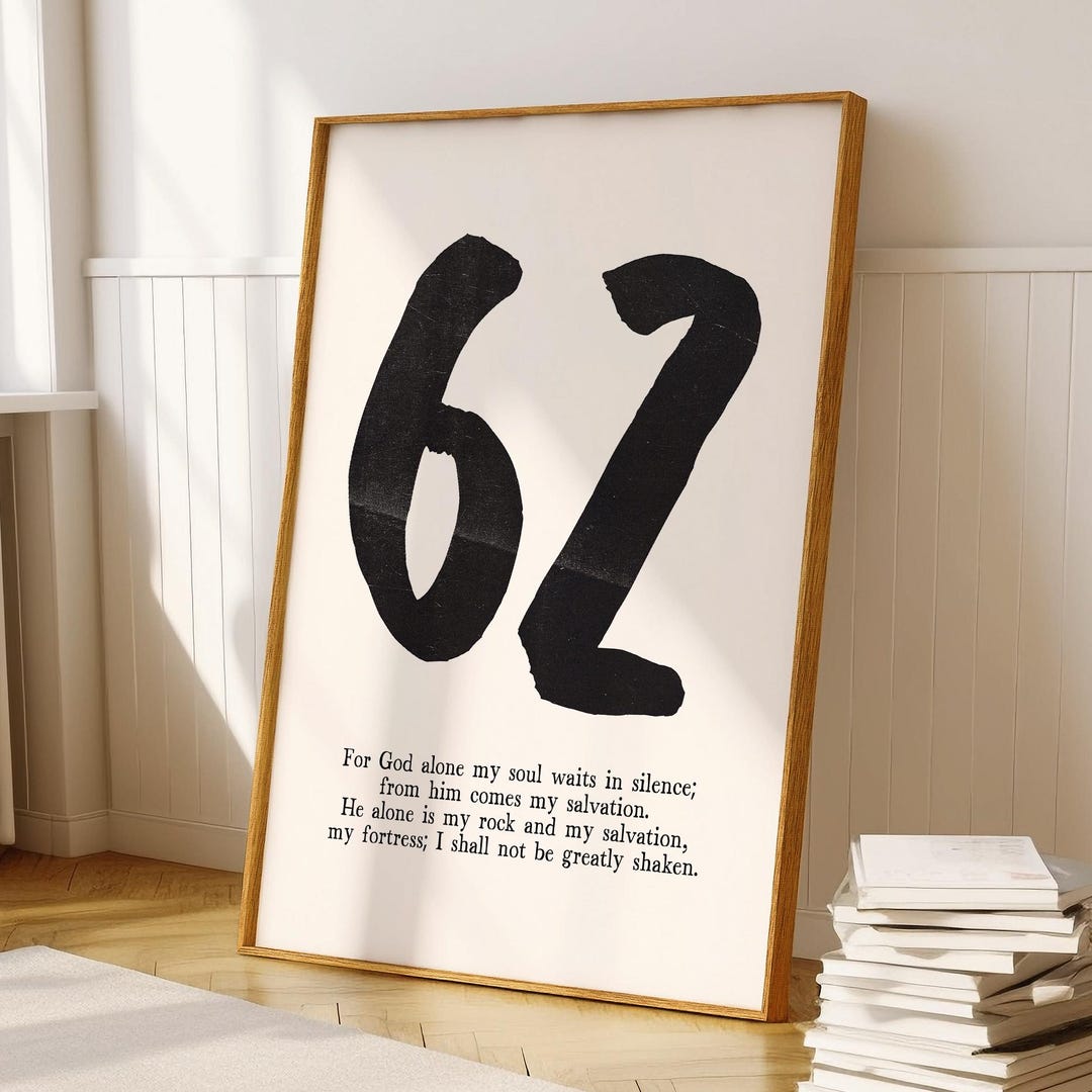 Psalm 62 Art Print: Modern Christian Wall Decor (digital Download) - Etsy