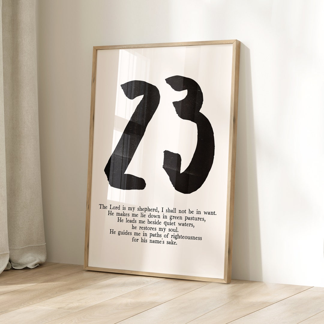 Psalm 23 | Psalm 23 Wandkunst | Biblische Kunst, moderne katholische Kunst | Christliche Kunst ...