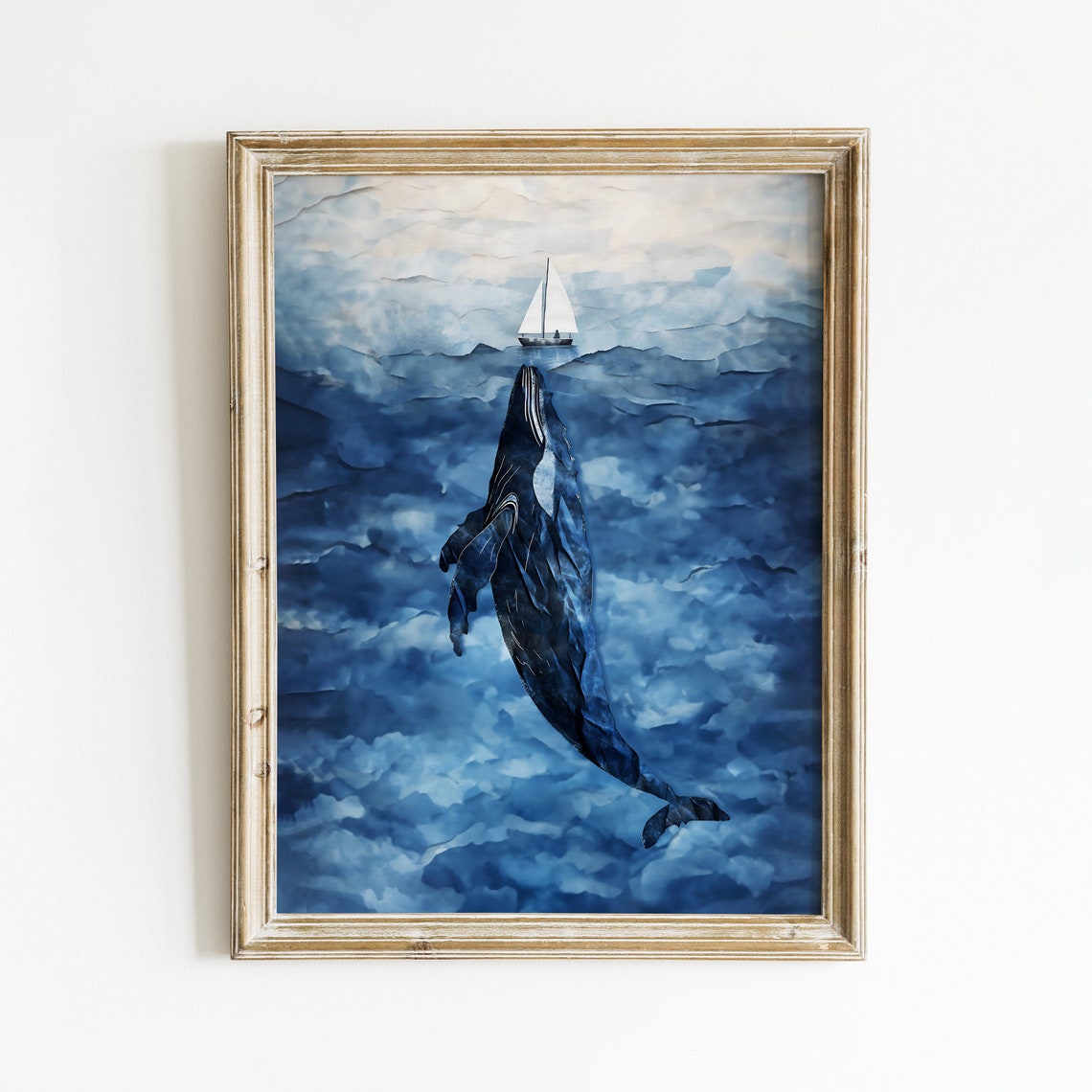 Jonas and the Whale Christian Art Print: Bible Verse Sketch (digital ...