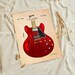Electric Guitar Blueprint | Gibson ES-335 | Music Instrument Patent ...