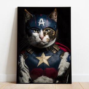 10 Super Cool Cat Portraits | Digital Poster | Digital Print | Cat ...