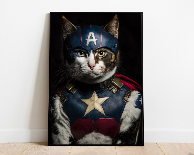 10 Super Cool Cat Portraits Digital Poster Digital Print - Etsy