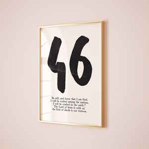 Psalm 46 Typography Wall Art | Biblical Art, Modern Catholic Art ...