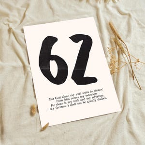 Psalm 62 Art Print: Modern Christian Wall Decor (digital Download) - Etsy
