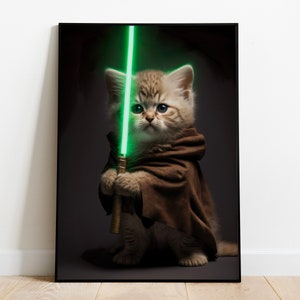 10 Super Cool Cat Portraits | Digital Poster | Digital Print | Cat Print | Cat Wall Art | Cat ...