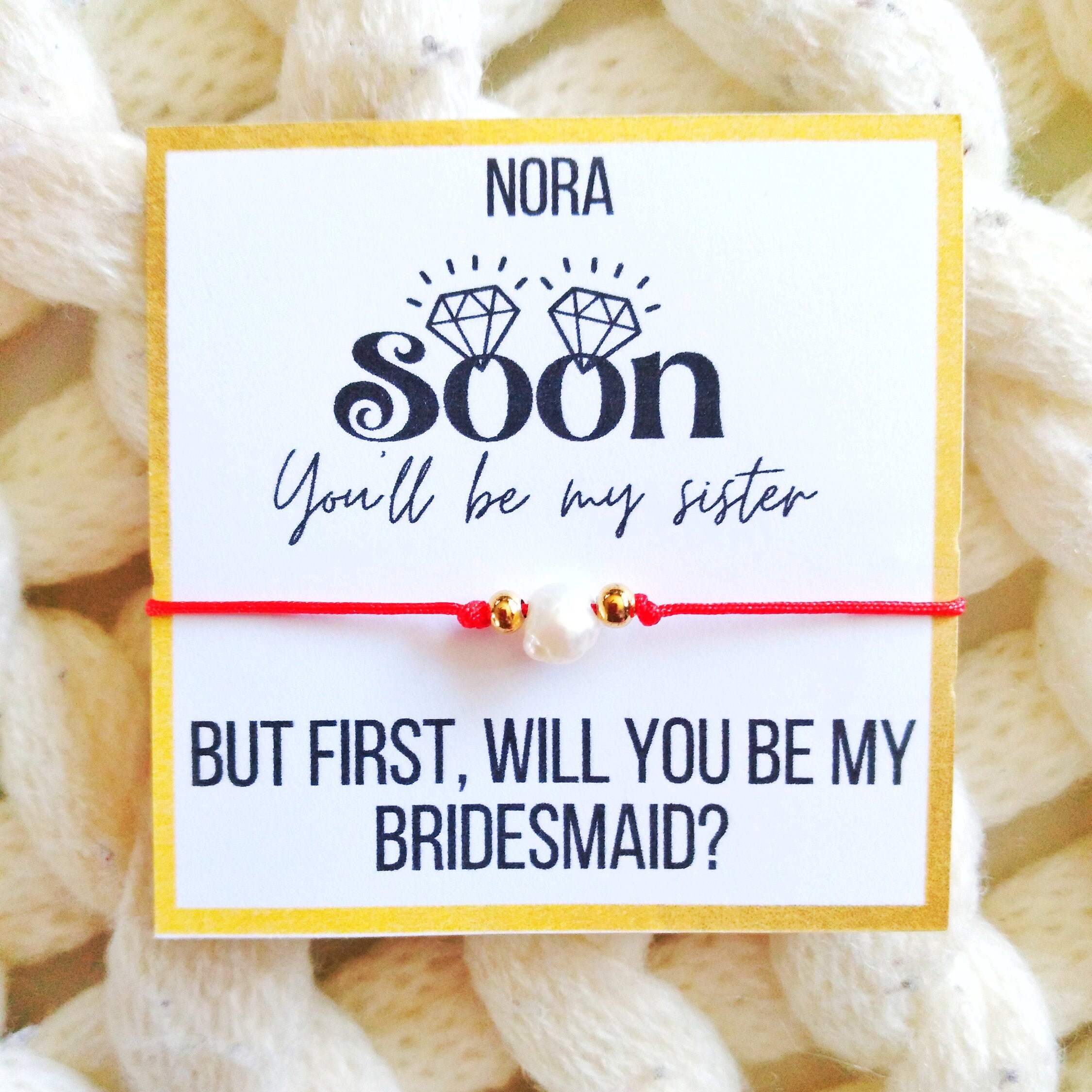Sister In Law Bridesmaid Proposal Soon You Will Be My Sister Etsy