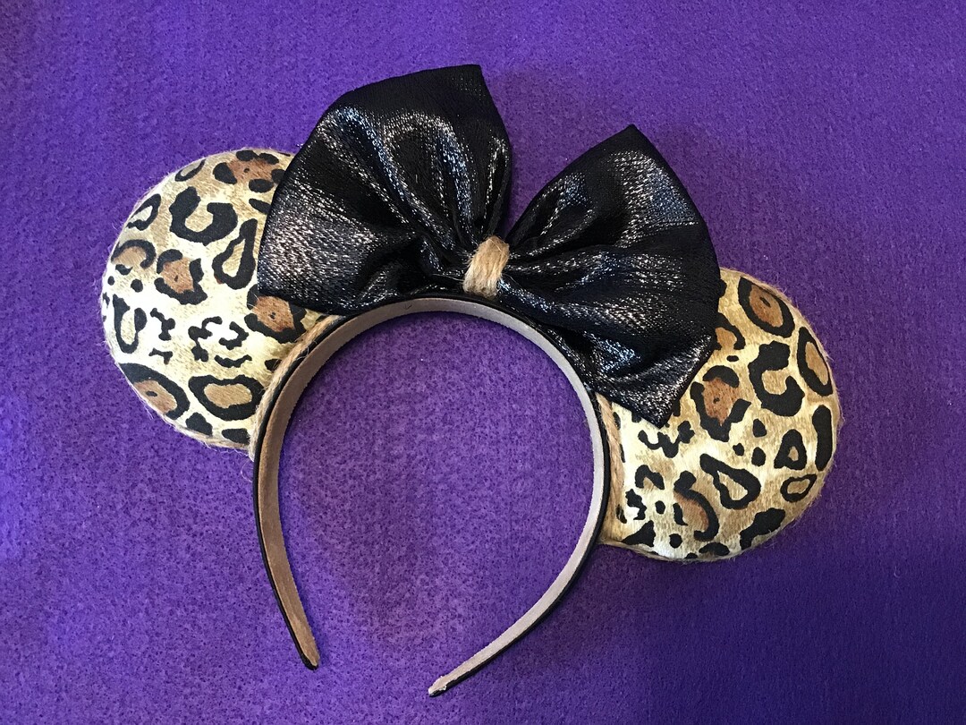 Leopard Print Ear Headband Disney Animal Kingdom Inspired - Etsy
