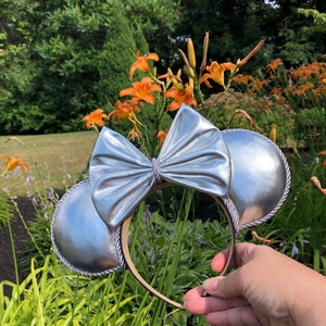 Silver Mickey Ears, 100th Anniversary Minnie Ear Headband, 100th ...