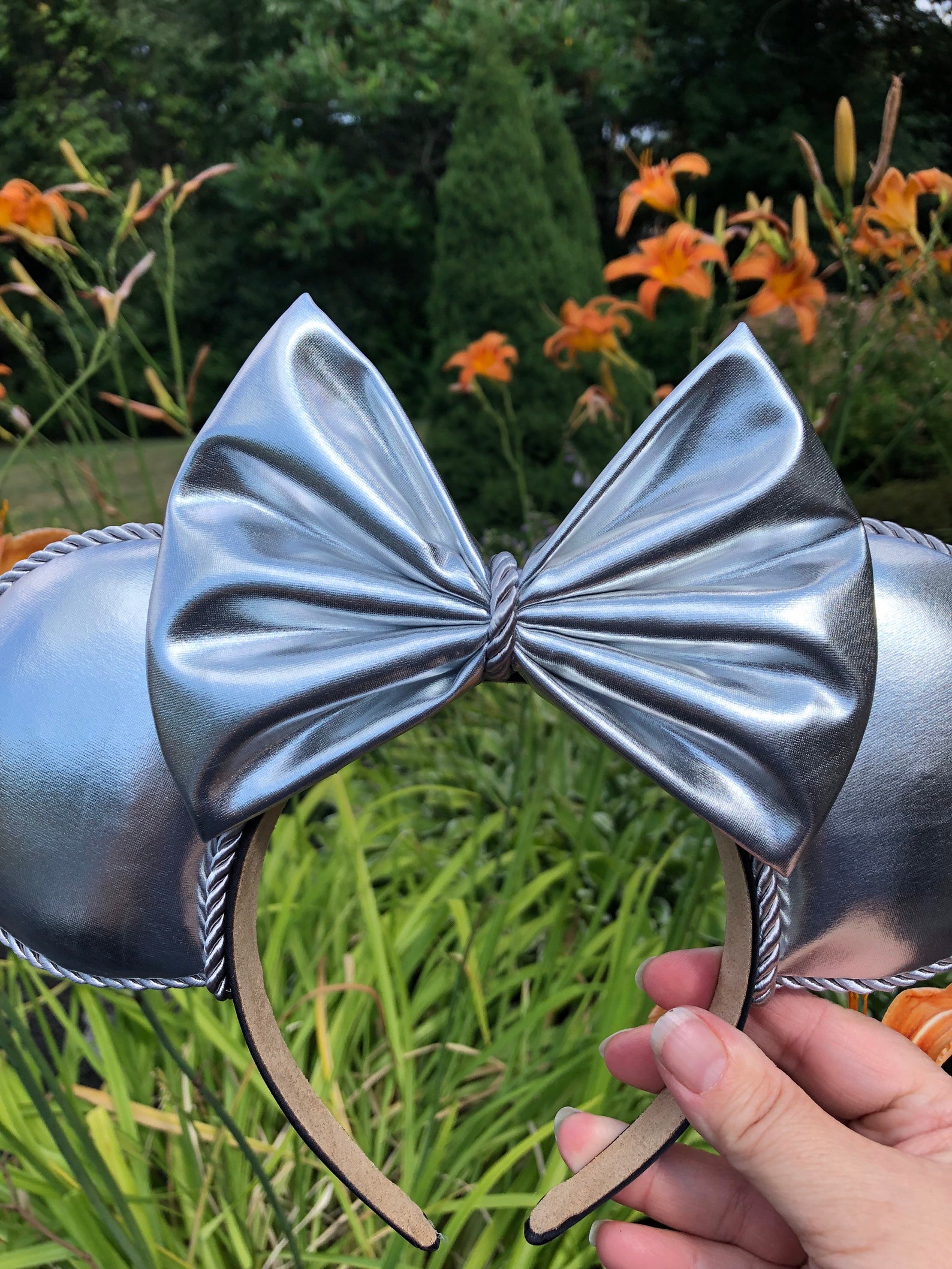 Silver Mickey Ears, 100th Anniversary Minnie Ear Headband, 100th ...